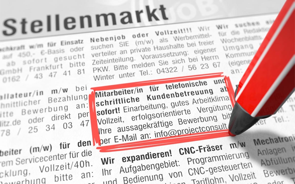 Stellenmärkte in Zeitungen - für wen sind sie noch interessant ...